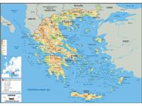 Greece Wall Map by Map Resources - MapSales