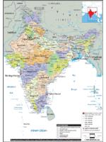 India Wall Map by GeoNova