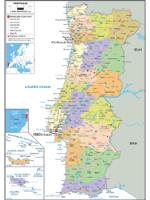 Portugal Wall Map by Map Resources - MapSales