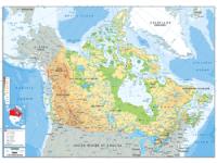 Canada Physical Wall Map by GeoNova - MapSales