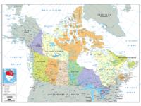 Canada Wall Map Basic Style by MarketMAPS - MapSales