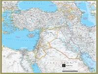 Middle East and South Central Asia Wall Map by Wide World of Maps ...