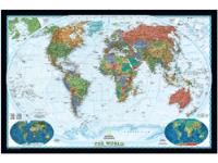 World Deluxe Political Wall Map by Maps.com - MapSales