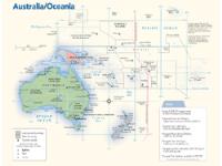 Australia Physical Wall Map by GeoNova - Continent Maps - MapSales