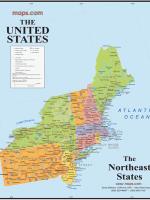 US Northeast Regional Wall Map by GeoNova