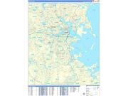 Boston Massachusetts Wall Maps - MapSales.com