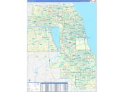 Cook County, IL Wall Maps - MapSales