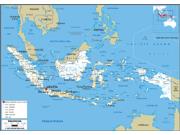 Indonesia Wall Map from MapSales.com - The leading source for your ...