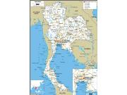 Thailand Wall Map from MapSales.com - The leading source for your ...