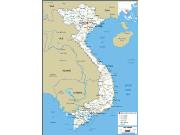 Vietnam Wall Map from MapSales.com - The leading source for your ...
