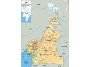 Wall Maps of Cameroon - MapSales. Get the Country Wall Maps You Need!