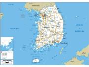 Wall Maps of South Korea - MapSales. Get the Country Wall Maps You Need!