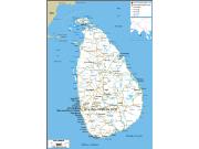 Wall Maps of Sri Lanka - MapSales. Get the Country Wall Maps You Need!