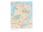 Boston Massachusetts Wall Maps