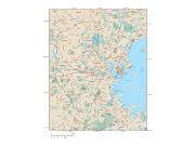 Boston Massachusetts Wall Maps