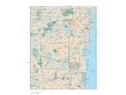 Fort Lauderdale Florida Wall Maps