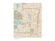 Indianapolis Indiana Wall Maps - MapSales