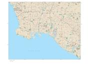 Los Angeles California Wall Maps - MapSales