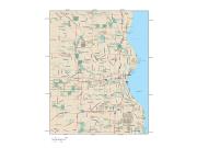 Milwaukee Wisconsin Wall Maps