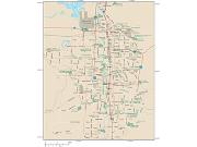 Salt Lake City Utah Wall Maps
