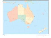 Australia Wall Maps - MapSales. Get the Continent Wall Maps You Need!