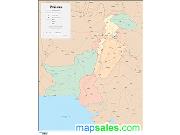 Wall Maps of Pakistan - MapSales. Get the Country Wall Maps You Need!