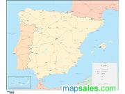 Wall Maps of Spain - MapSales. Get the Country Wall Maps You Need!