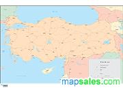 Wall Maps of Turkey - MapSales. Get the Country Wall Maps You Need!