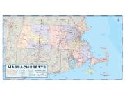 Massachusetts Wall Maps