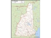 New Hampshire Wall Maps. Get the State Wall Maps You Need! - MapSales
