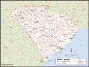 South Carolina Wall Maps. Get the State Wall Maps You Need! - MapSales