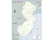 New Jersey Wall Maps. Get the State Wall Maps You Need! - MapSales