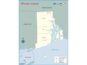 Rhode Island Wall Maps. Get the State Wall Maps You Need! - MapSales