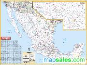Mexico Wall Map from MapSales.com - The leading source for your Mexico ...