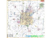 Indianapolis Indiana Wall Maps