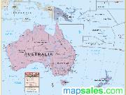 Wall Map of Australia from MapSales.com - The leading source for your ...