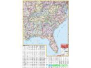 US Southeast Regional Wall Maps
