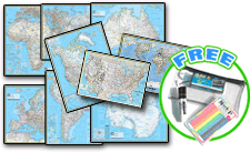 Ultimate Wall Map Bundle by National Geographic from MapSales.com