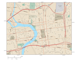 Columbus Georgia Wall Maps - MapSales