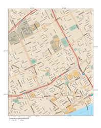 Detroit Michigan Wall Maps - MapSales