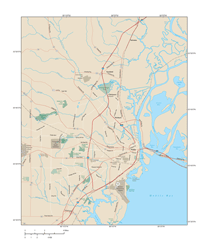 Mobile Alabama Wall Maps - MapSales