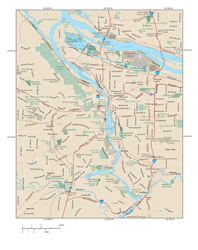 Portland Oregon Wall Maps - MapSales