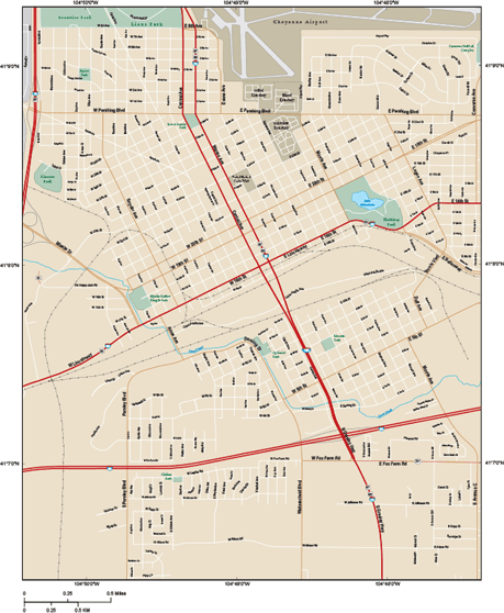 Cheyenne Wy Zip Code Map