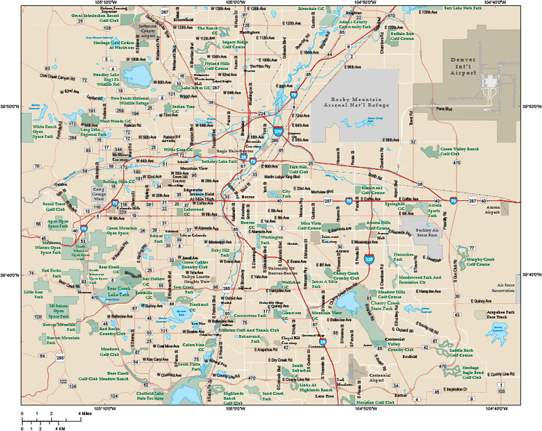 Denver Metro Area Zip Code Map - Map