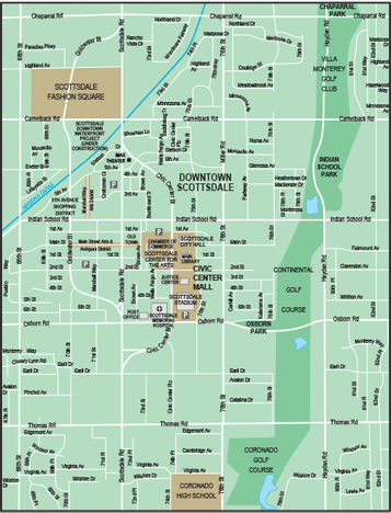 Scottsdale Az Map Of Neighborhoods