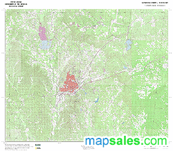 Topographic Wall Maps